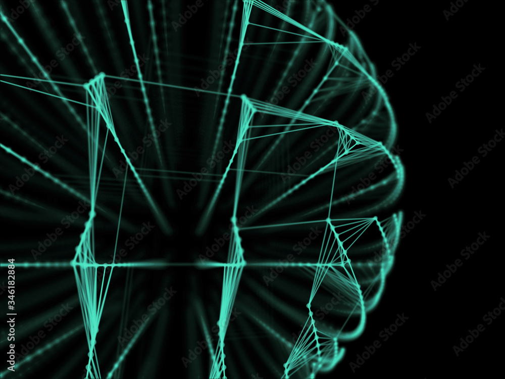 Abstract geometry surfaces, lines and points background, Used as ...