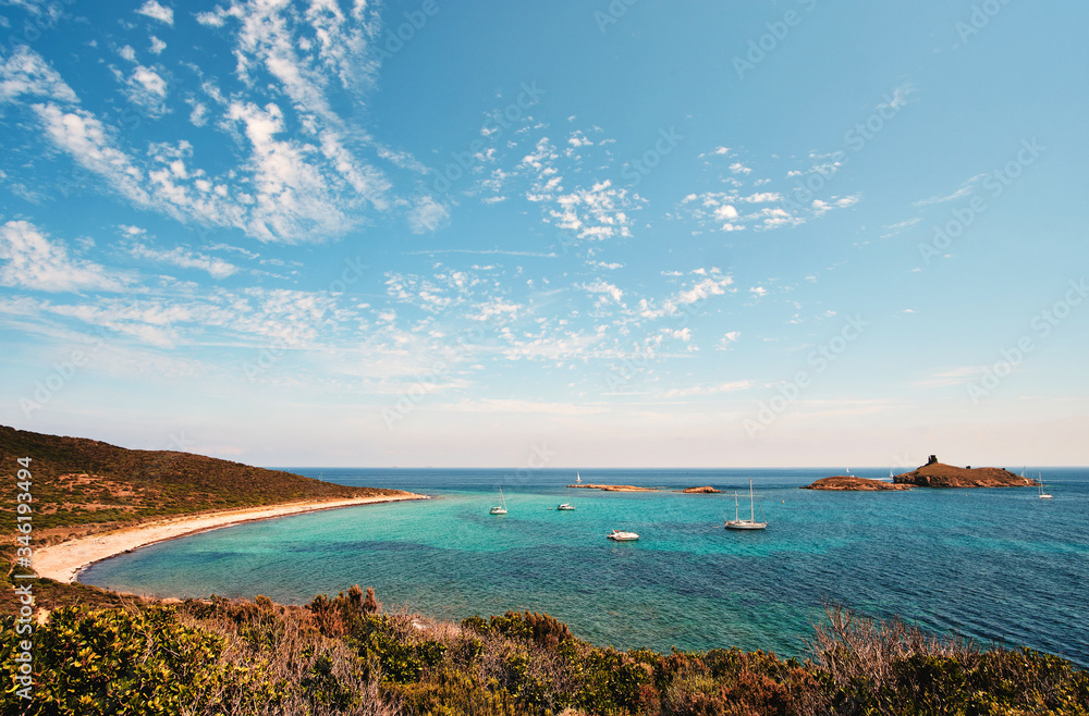 beautiful Plage de iles beach near cap corse, mediterranean france ...