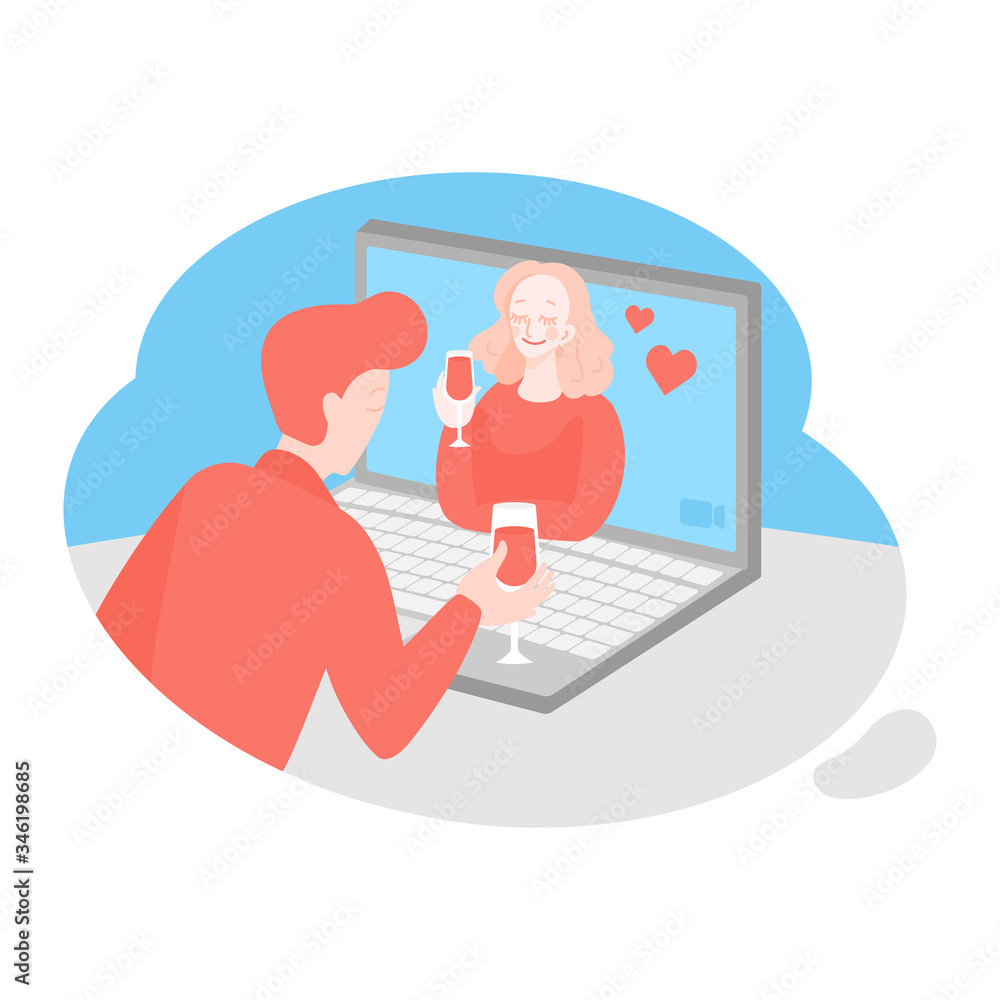 Online Dating Cartoon