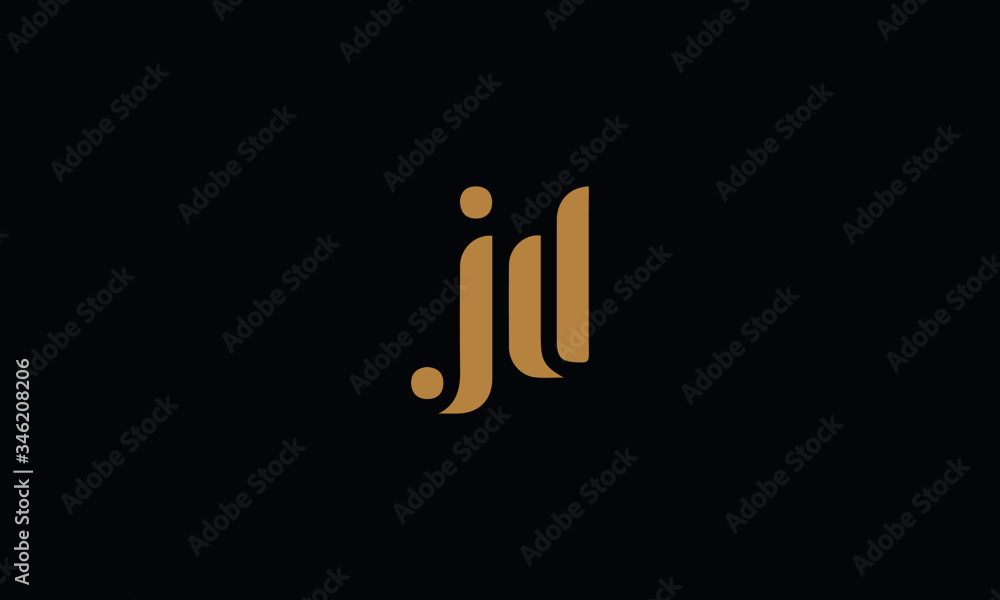 Letter JD with cuts abstract alphabet, font, text, typography, initials ...