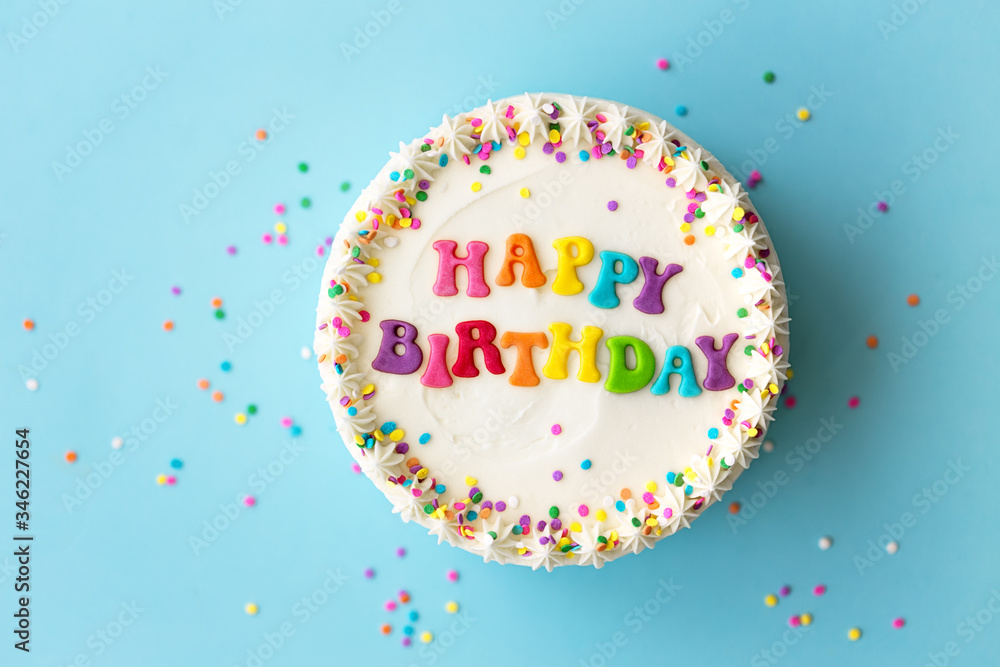 Happy birthday cake Stock Photo | Adobe Stock