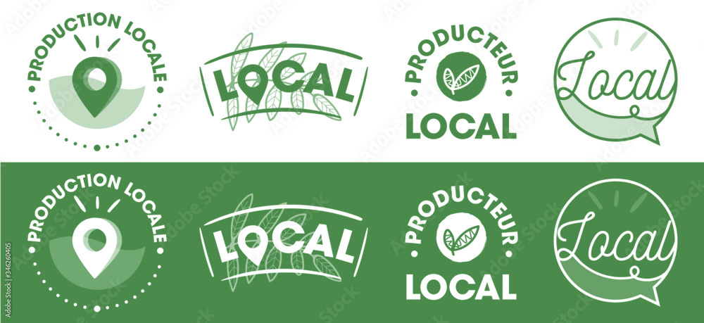 Local - logo / label / autocollant Stock Vector | Adobe Stock