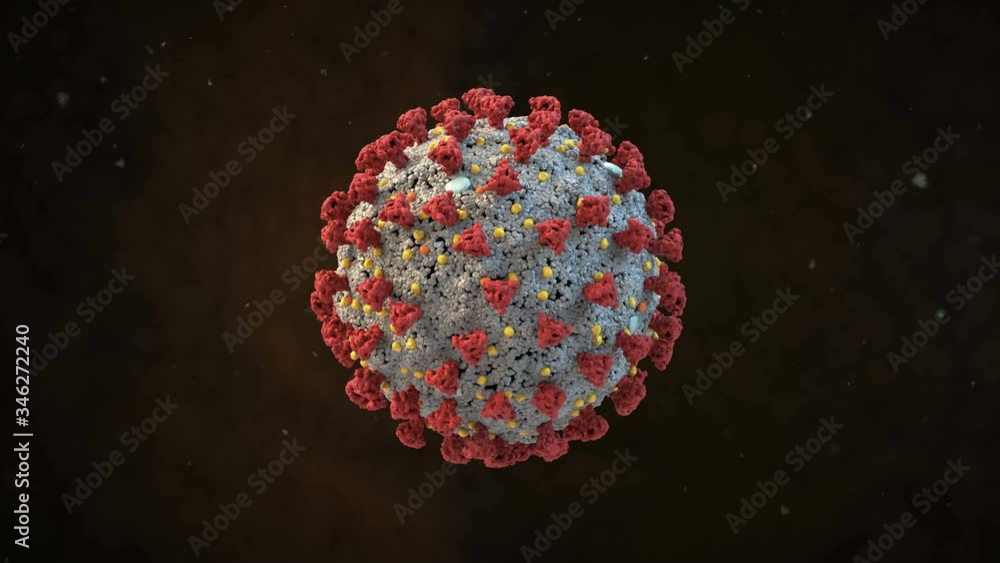 Coronavirus (COVID-19) animation of severe acute respiratory syndrome ...