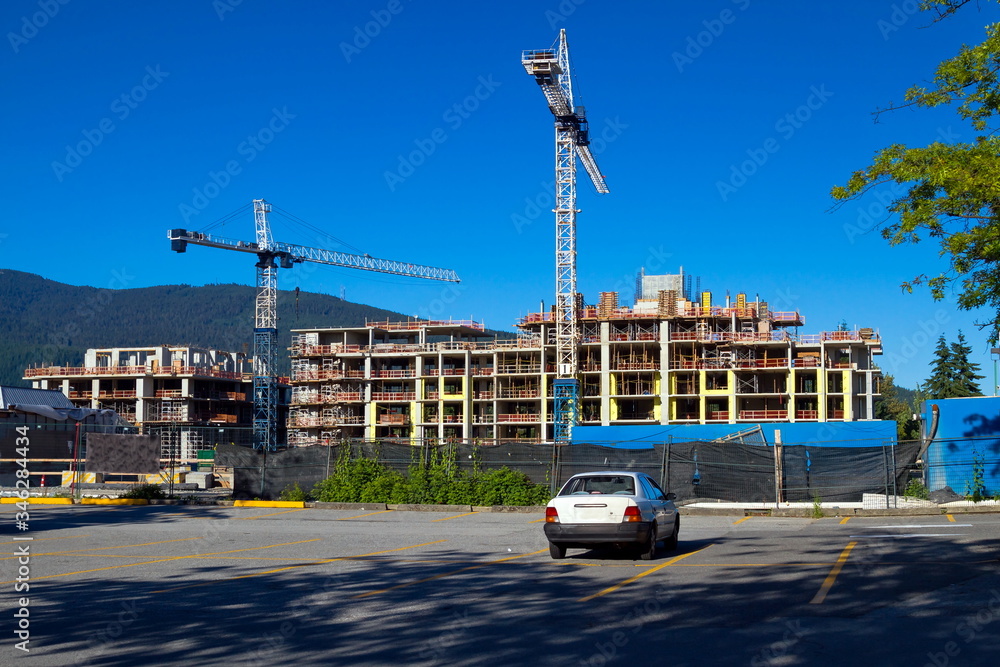 Construction of new high-rise buildings in Residential District of ...