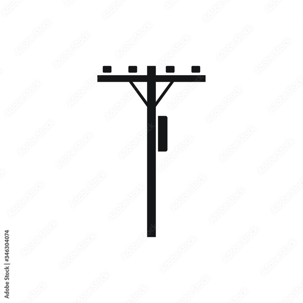 Power Pole icon Stock Vector | Adobe Stock