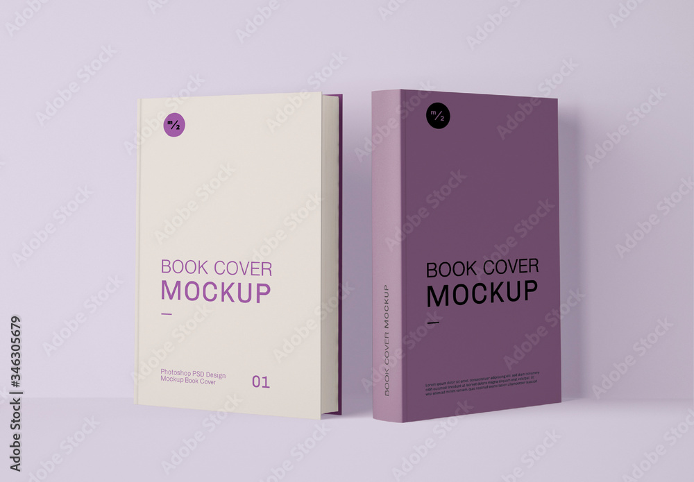 Two Book Covers Mockup Stock Template | Adobe Stock
