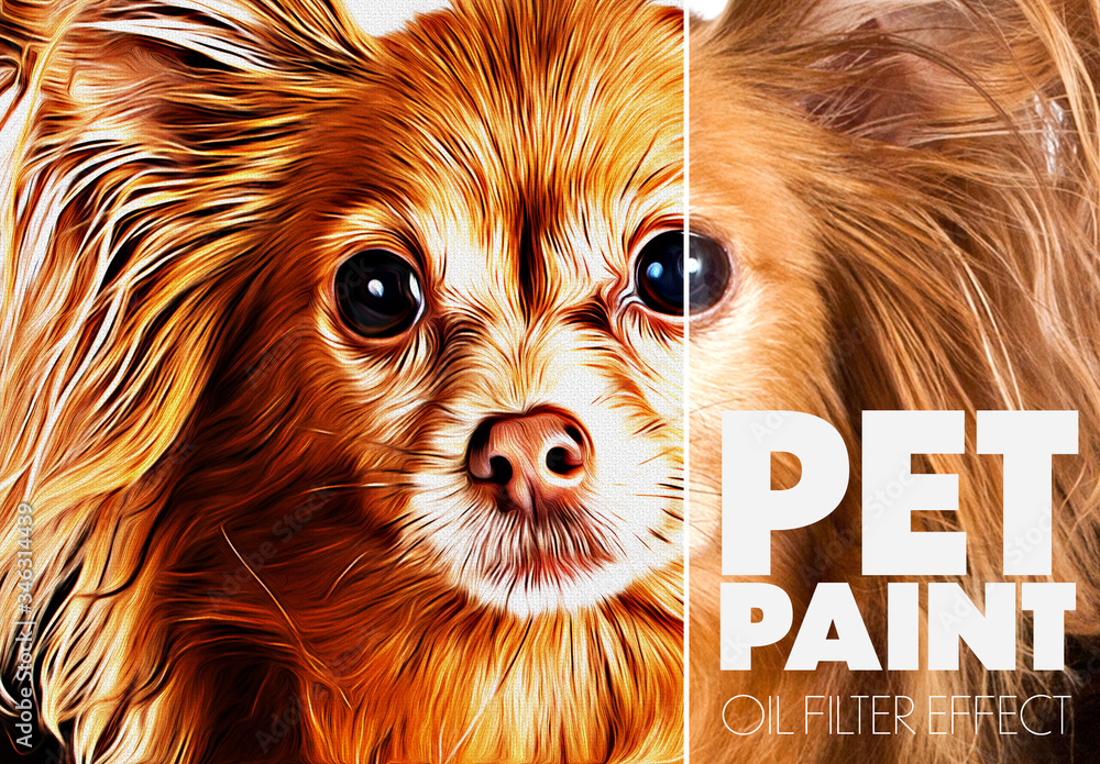 Pet Paint Effect Stock Template | Adobe Stock