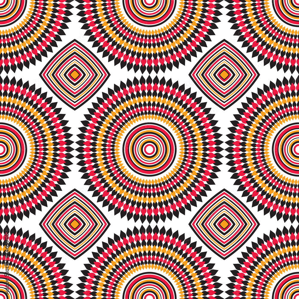 Seamless, Vector African Design Pattern for Fabric and Textile Print ...