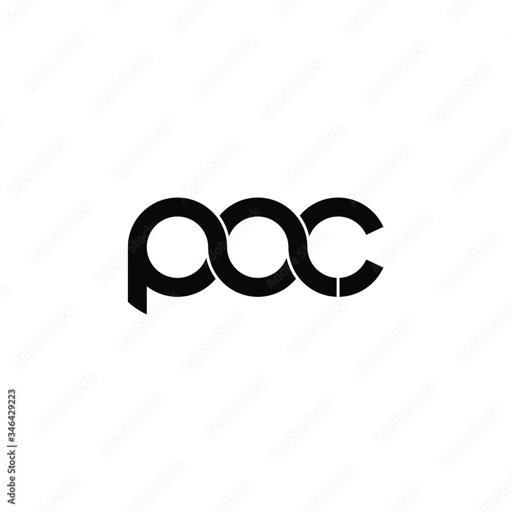 pac letter original monogram logo design Stock Vector | Adobe Stock