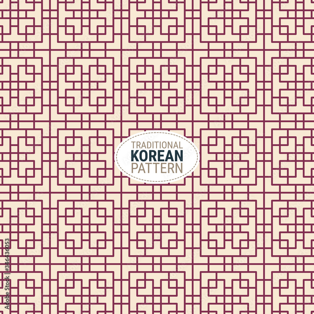 Traditional Korean pattern Stock Vector | Adobe Stock
