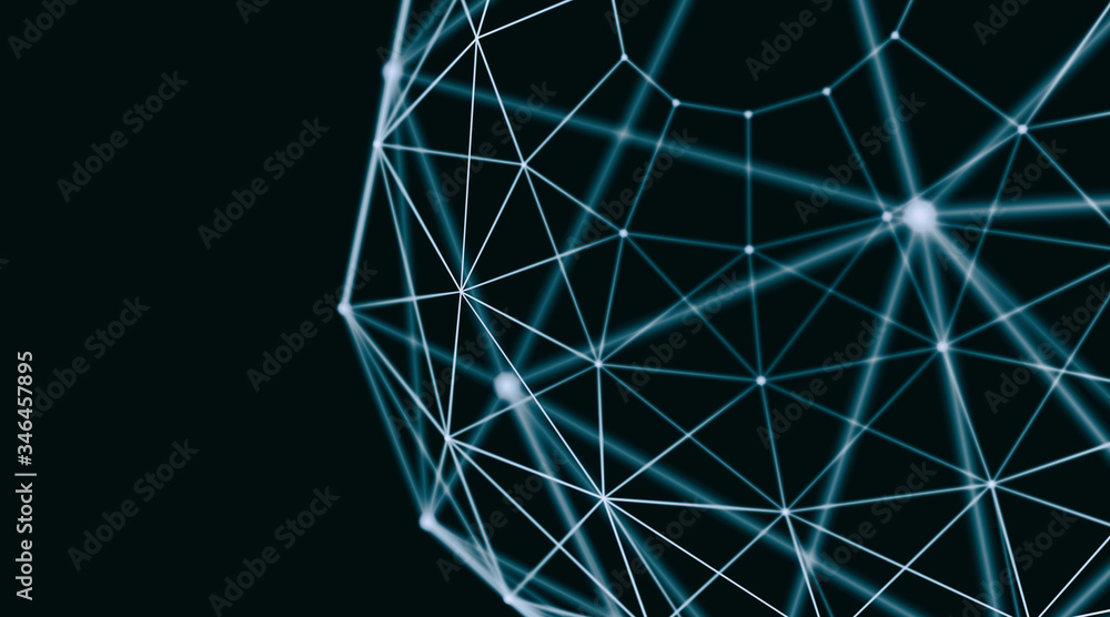 Abstract geometry surfaces, lines and points background, Used as ...