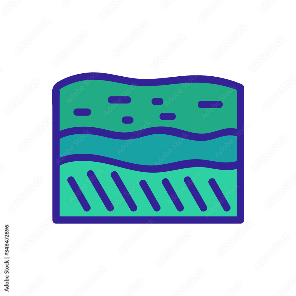 soil layers icon vector. soil layers sign. color symbol illustration ...