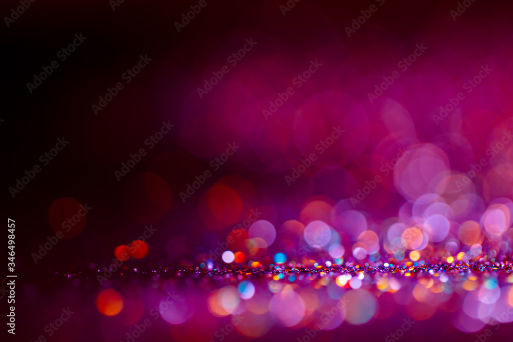 Decoration twinkle lights background, abstract shiny backdrop with ...