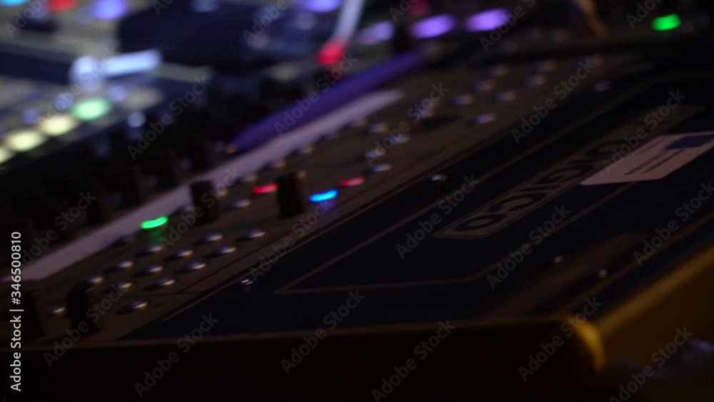 Technical equipment for a live concert. Musical instrument for ...