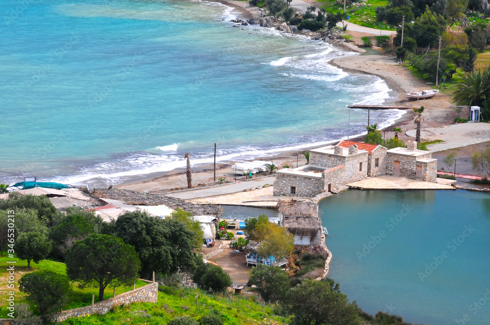 datca unique nature, untouched bays and ancient city knidos. beautiful ...