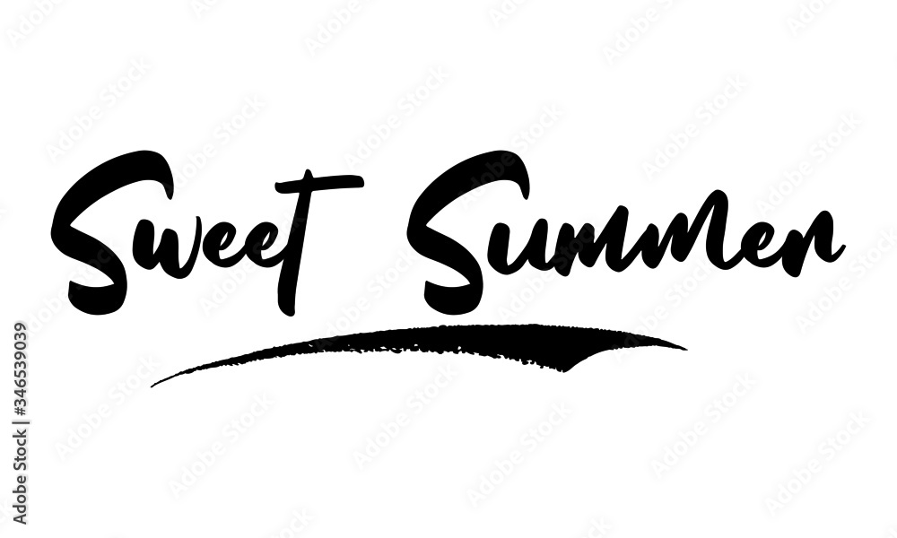 Vecteur Stock Sweet Summer Phrase Saying Quote Text or Lettering ...