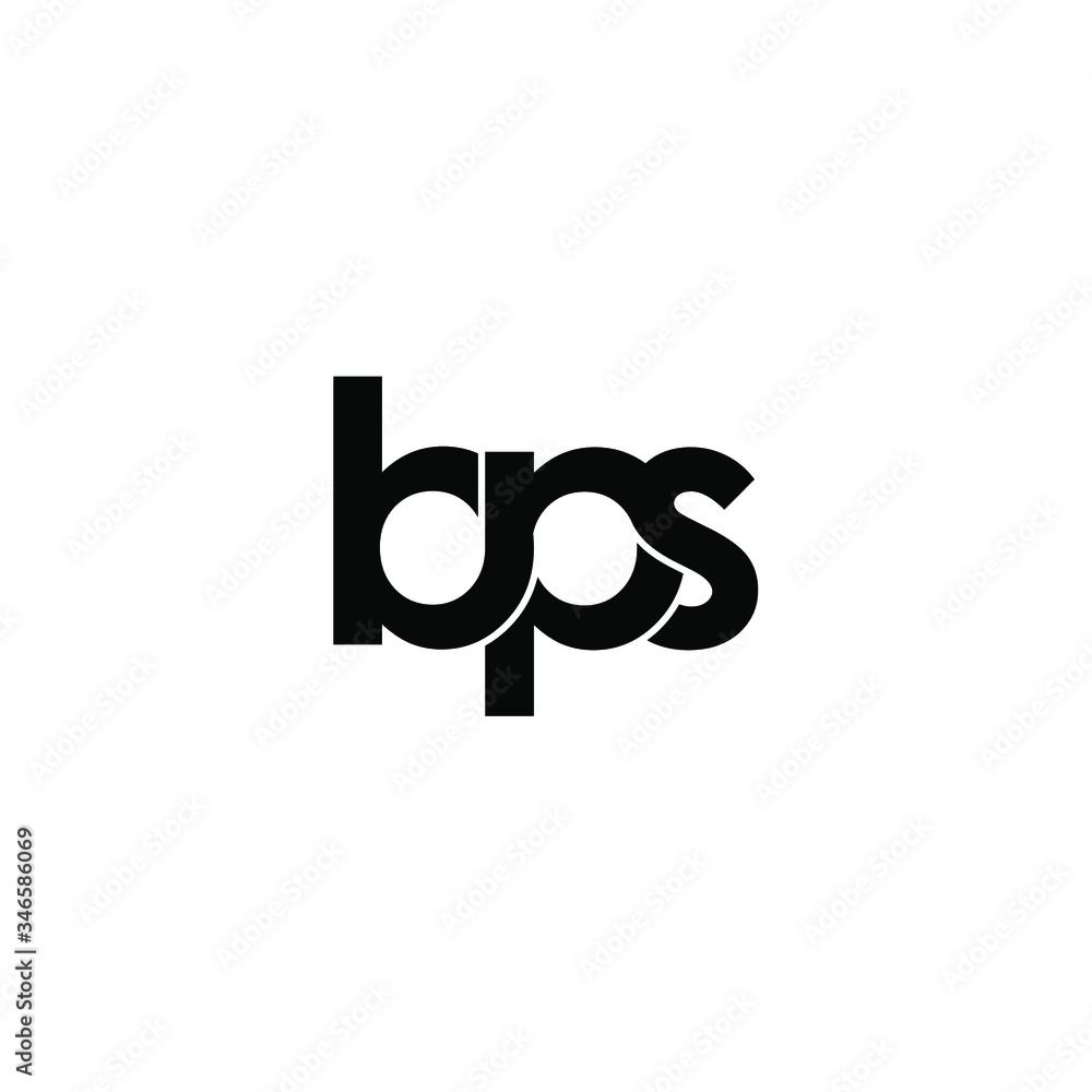 bps letter original monogram logo design Stock Vector | Adobe Stock