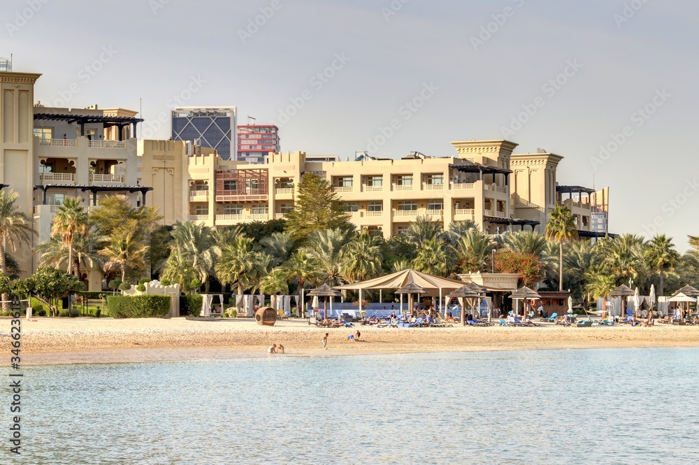 plages de Doha au Qatar Stock Photo | Adobe Stock