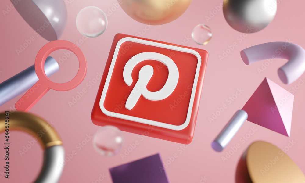 Pink Pinterest Logo