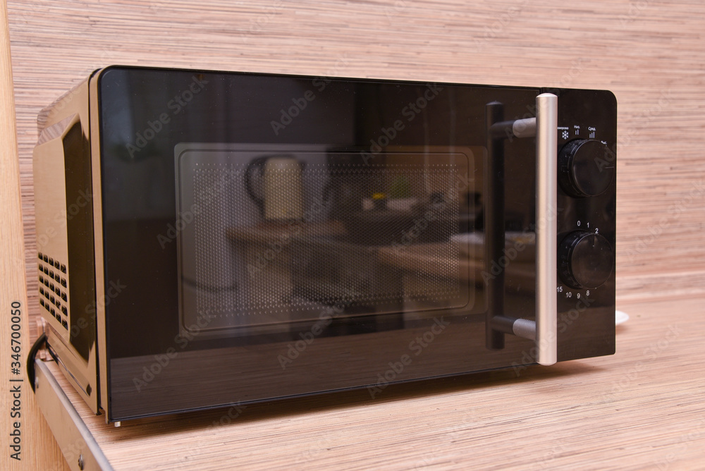Image of the microwave oven. Modern microwave. Front view. microwave ...