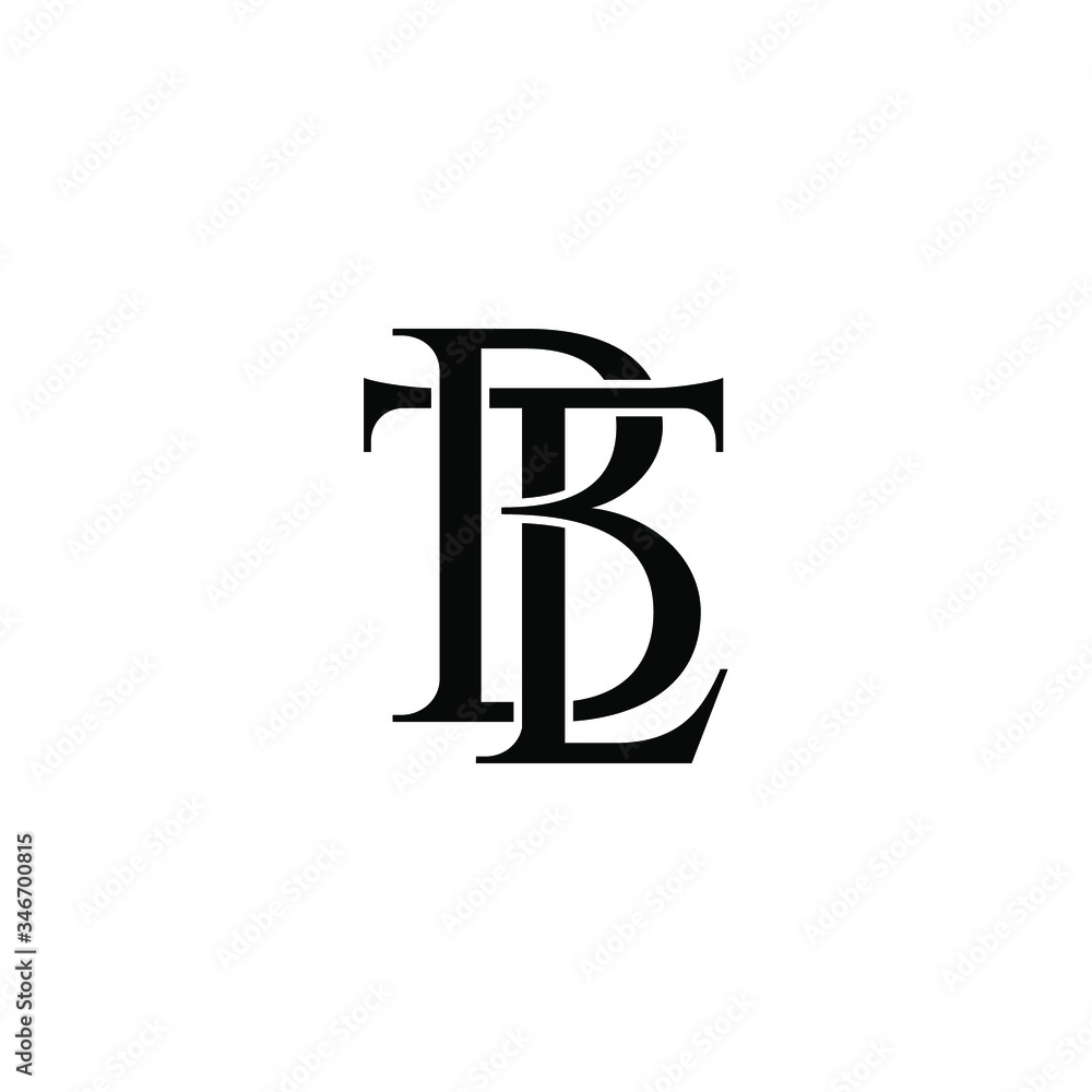 tbl letter original monogram logo design Stock Vector | Adobe Stock