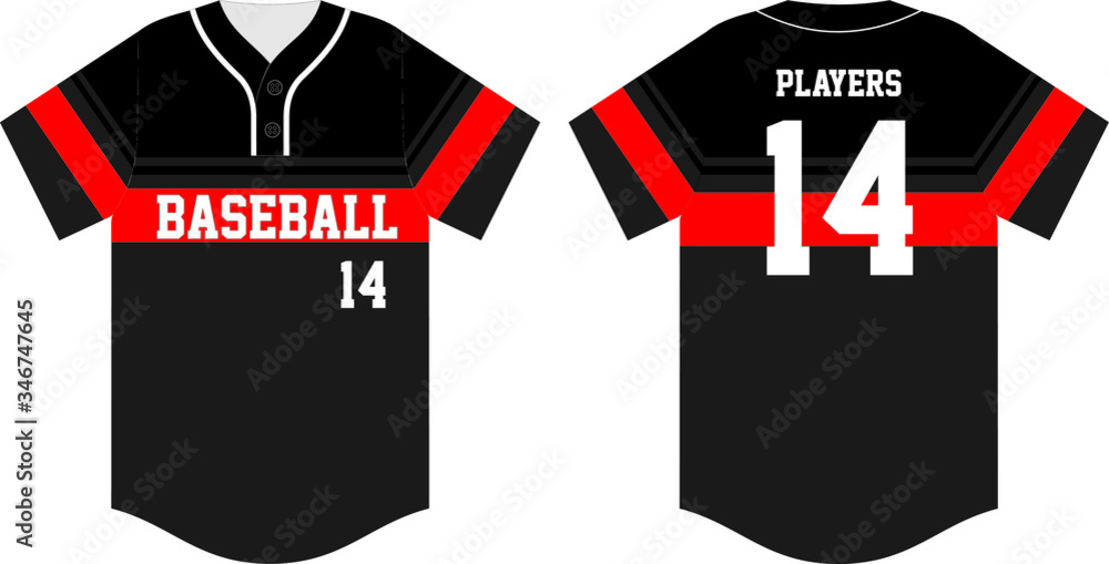 Baseball jersey, sport uniform, template. Baseball t-shirt mock up ...