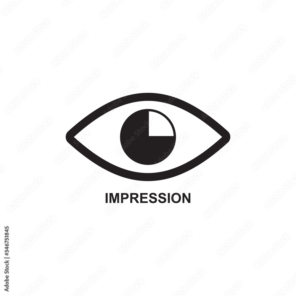IMPRESSION ICON , OPINION ICON VECTOR Stock Vector | Adobe Stock