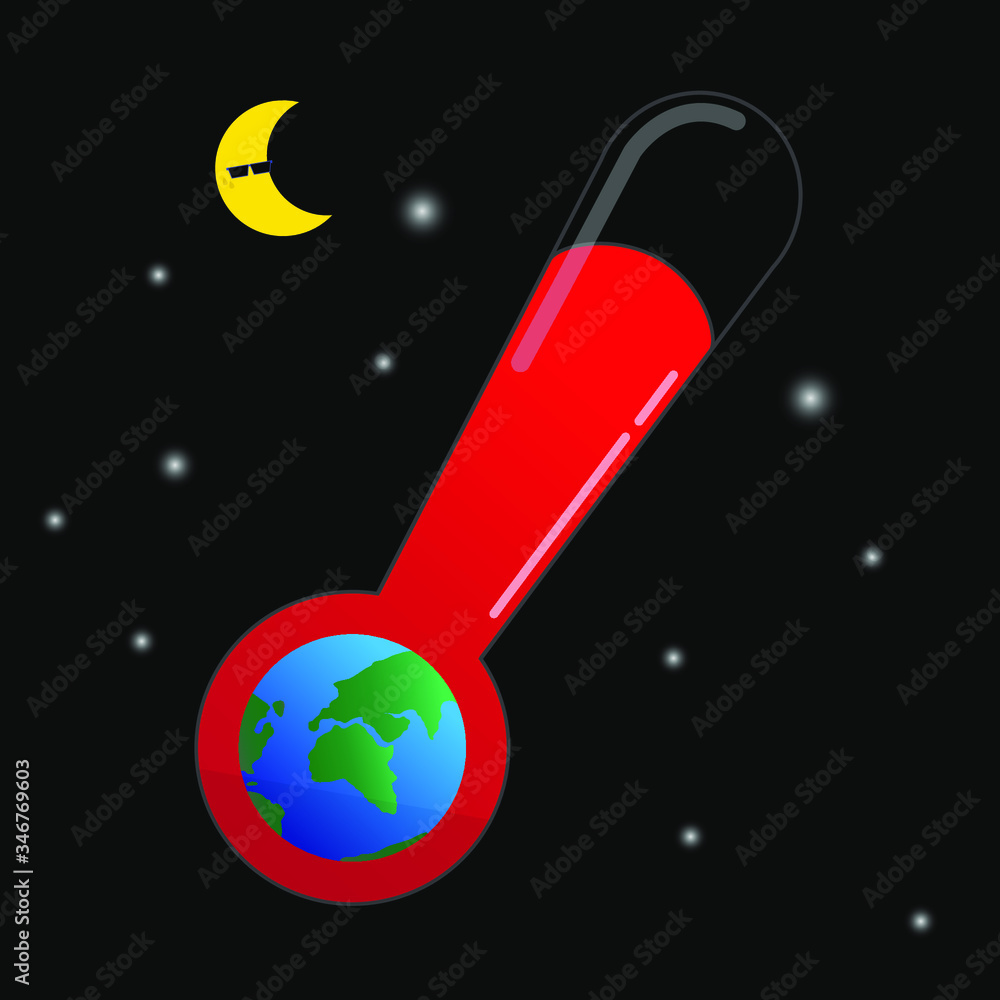 Climate change make planet earth turn into global warming situation ...