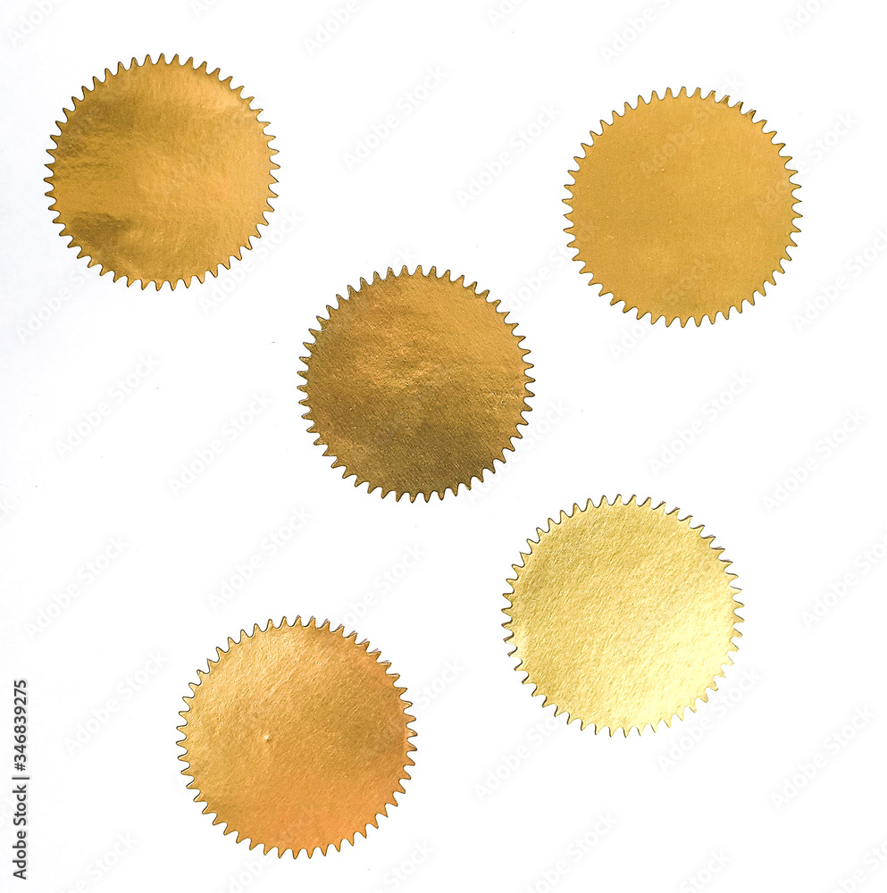 Golden Stamp, stickers Stock Photo | Adobe Stock