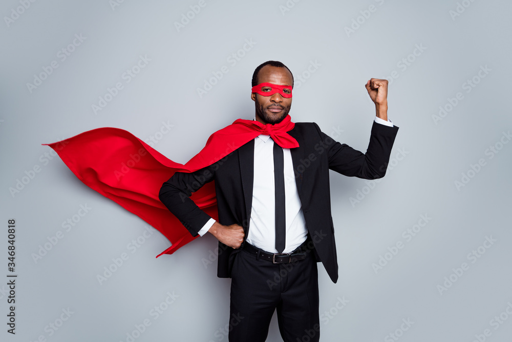 Portrait of nice attractive content authoritative bossy guy wearing ...