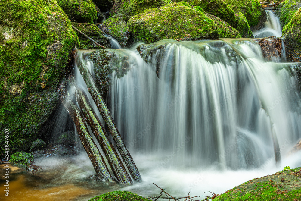 Waterfalls and Cascades in the Ysperklamm in Yspertal Lower Austria ...