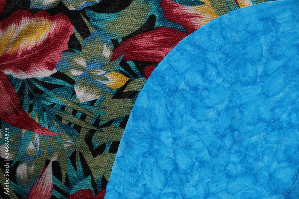 fondo con texturas azules y motivos florales Stock Photo | Adobe Stock