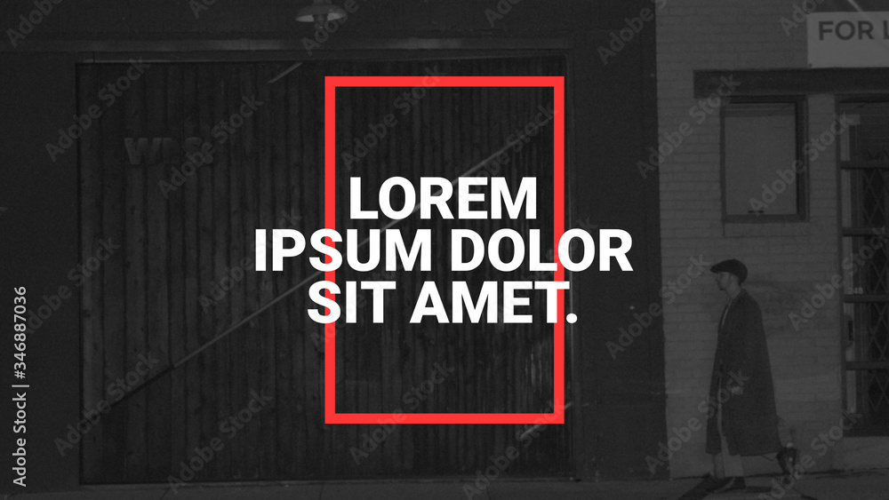 Square Outline Title Overlay Stock Template | Adobe Stock