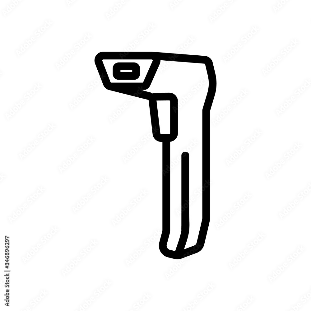 manual automatic barcode scanner icon vector. manual automatic barcode ...