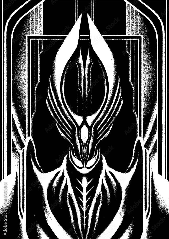 Character fantasy, Dark Lord, ruler, warrior, without eyes, in large ...