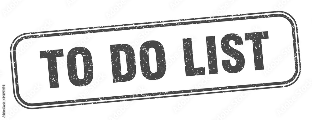 to do list stamp. to do list square grunge sign. label Stock Vector ...