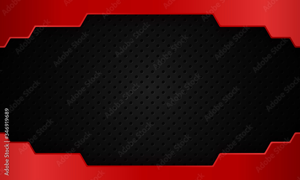 dark red technology background, modern technology wallpaper, dark black ...