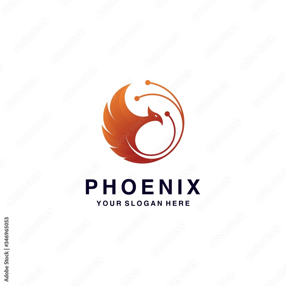 Phoenix logo design inspiration Premium Vector Stock Vector | Adobe Stock