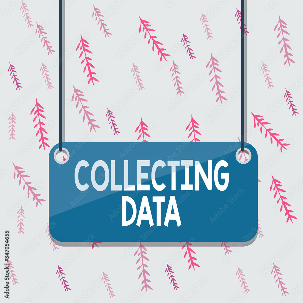 Handwriting text Collecting Data. Conceptual photo Gathering and ...