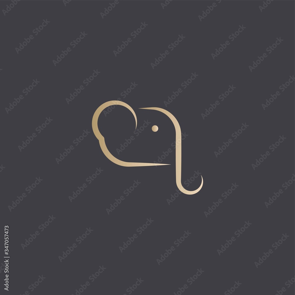 Elephant Logo Design with modern concept Stock Vector | Adobe Stock
