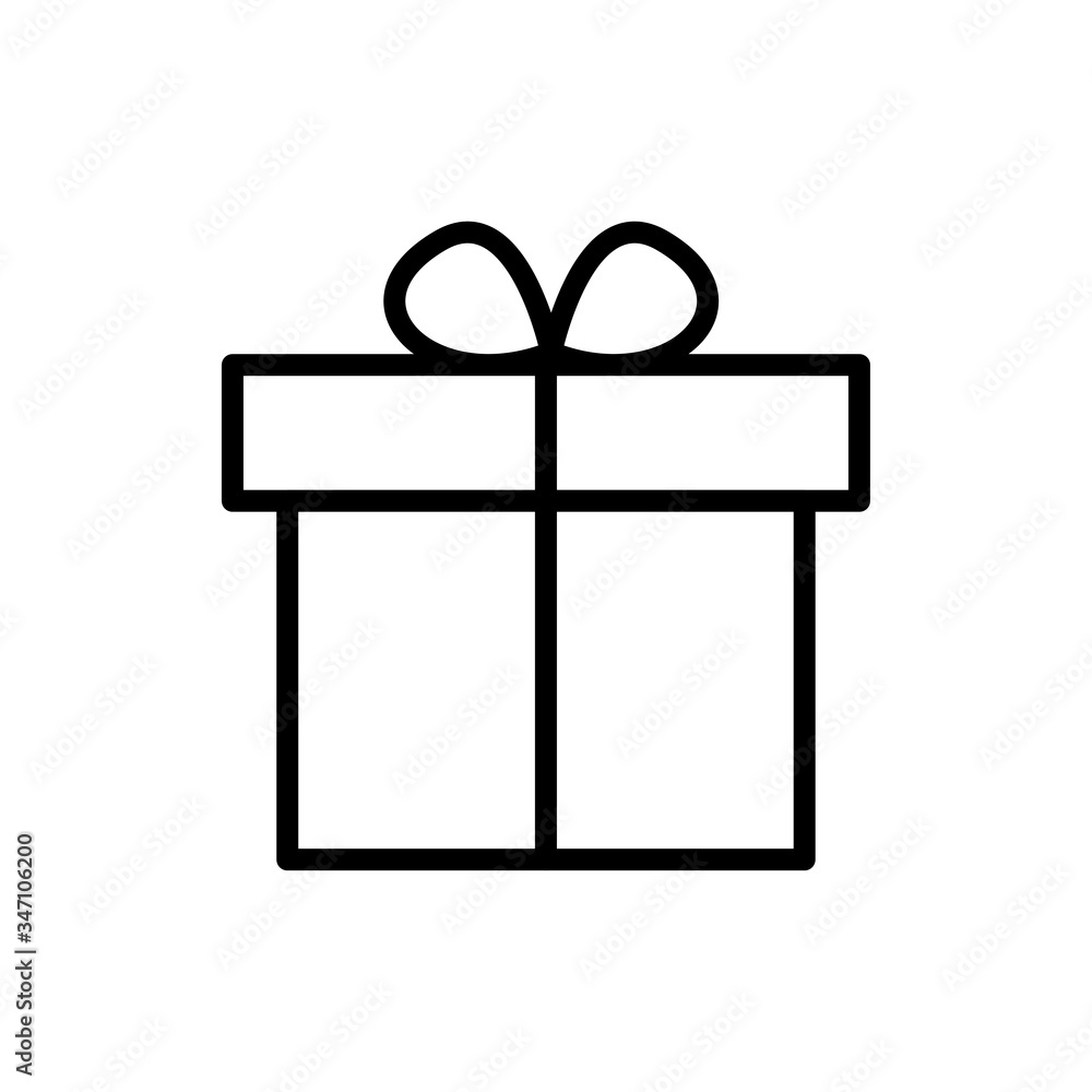 giff box icon Stock Vector | Adobe Stock