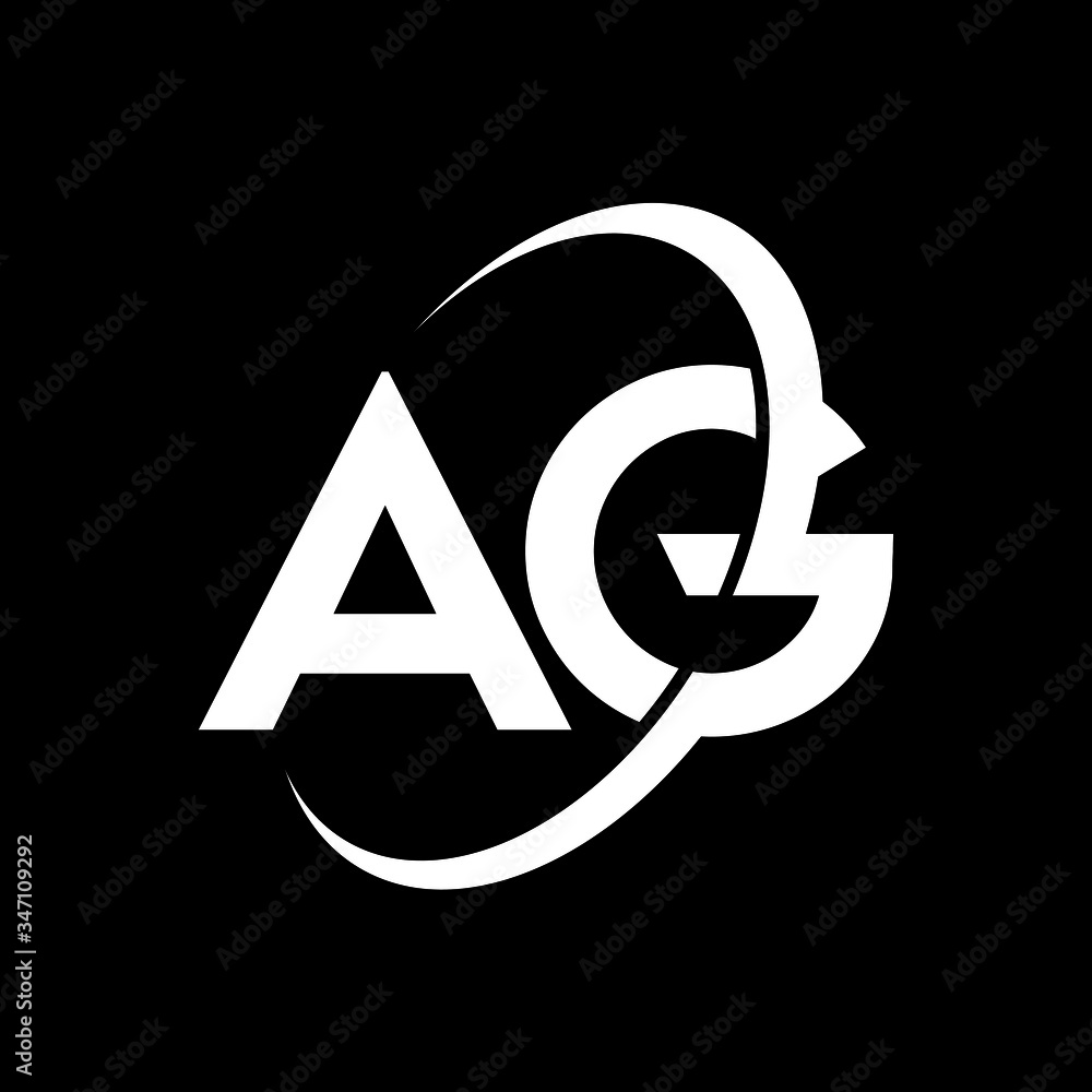 AG Letter Logo Design. Initial letters AG logo icon. Abstract letter AG ...