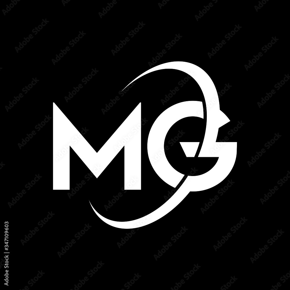 MG Letter Logo Design. Initial letters MG logo icon. Abstract letter MG ...