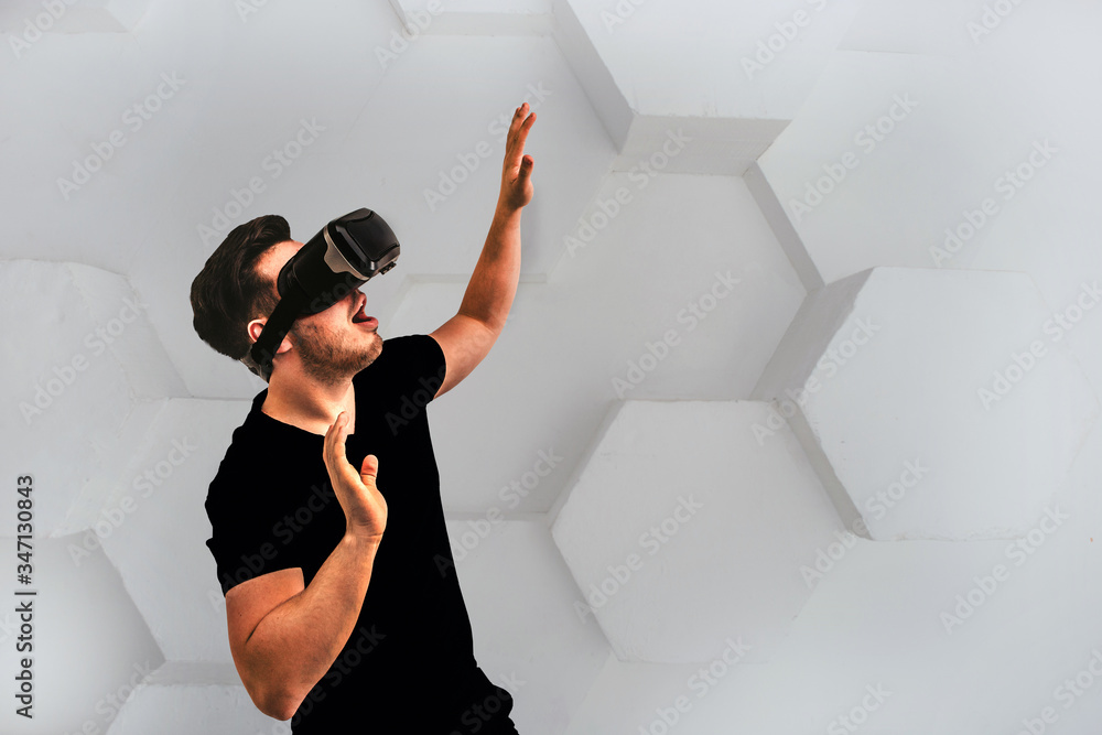 wall background. Background texture. wall with textured hexagons ...