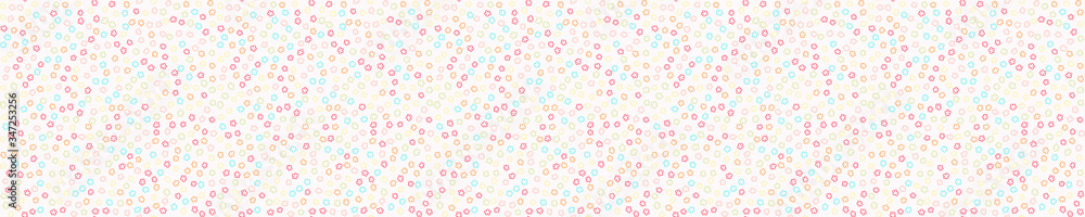 Flower confetti dotty border texture seamless background. Tiny colored ...