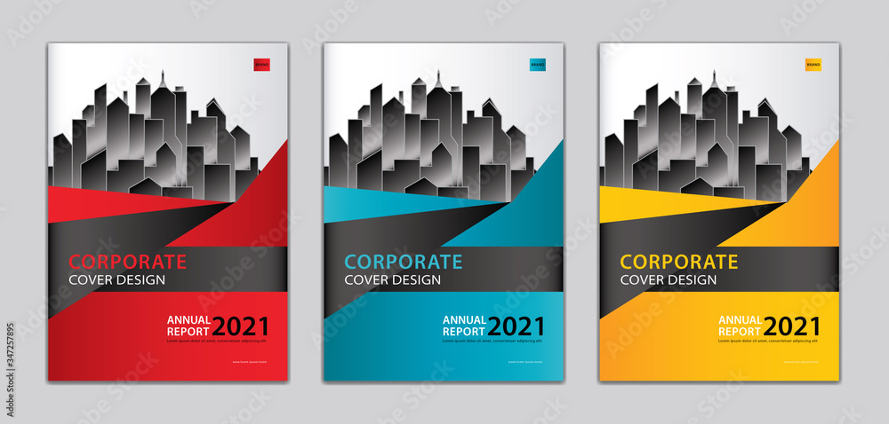 Corporate cover design template Can be adapt to annual report ...