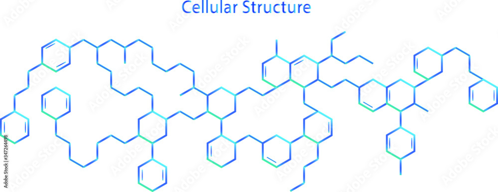 Abstract digital background with chemical cellular structure. Vector ...