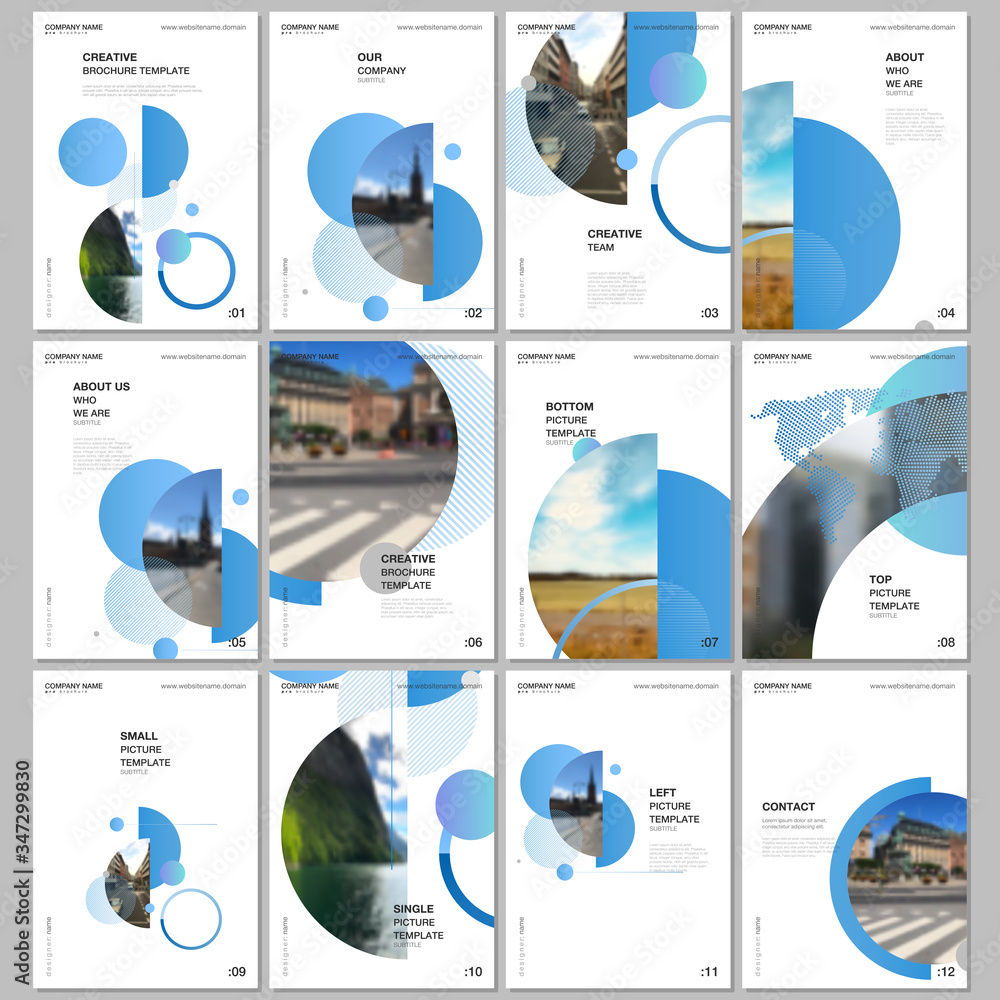 A4 brochure layout of covers design templates for flyer leaflet, A4 ...