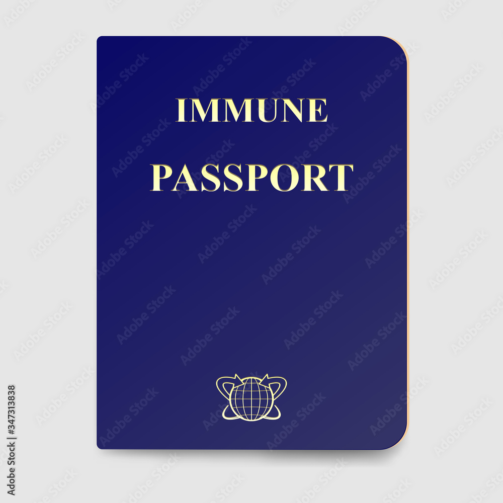 Immunity passport concept. Travel identity as proof that a person is ...