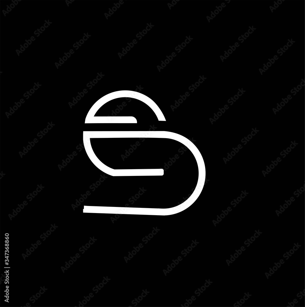 Letter S B logo design symbol vector image Stock Vector | Adobe Stock